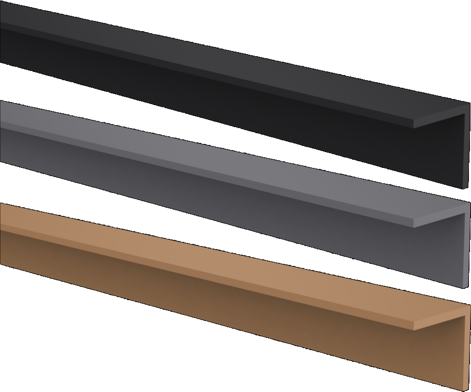 Composiet hoekprofiel bruin 300 cm | Hout en steenhandel Kortenhoef